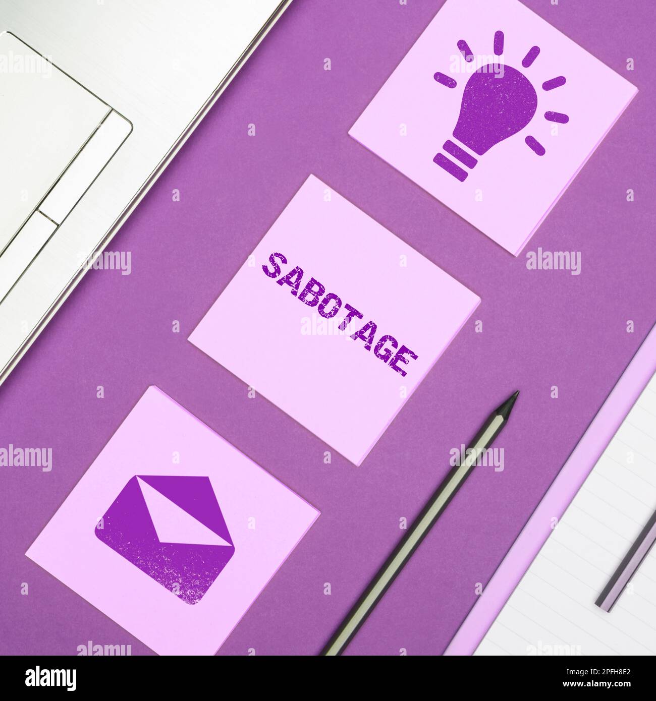 Inspiration showing sign Sabotage. Concept meaning destruction of an ...
