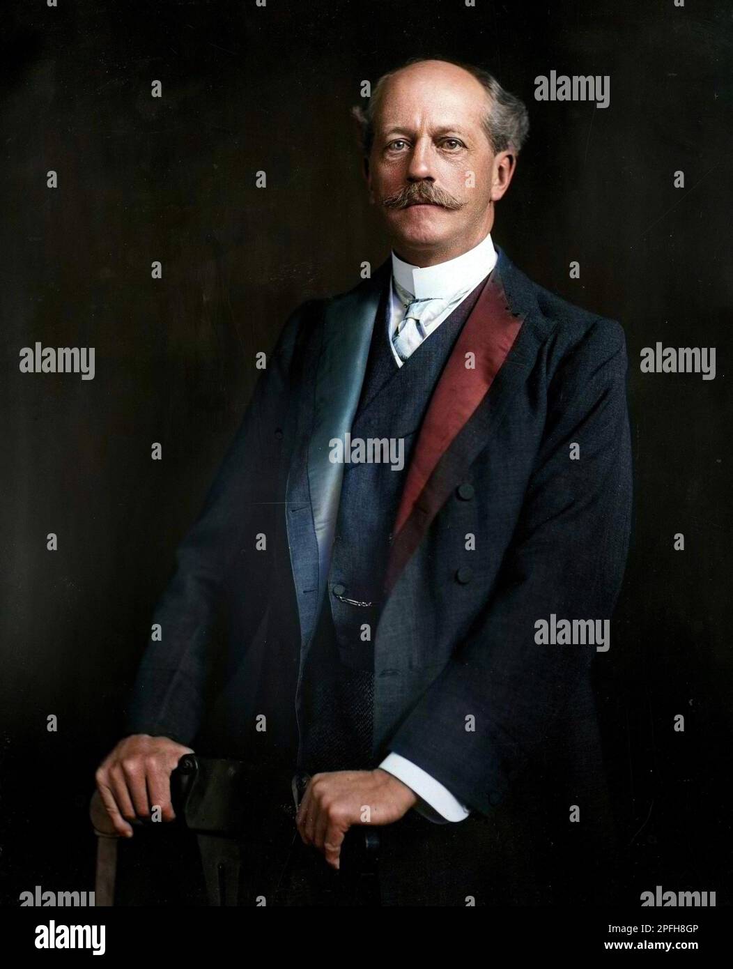 portrait de Percival Lawrence Lowell (1855-1916). American astronomer ...
