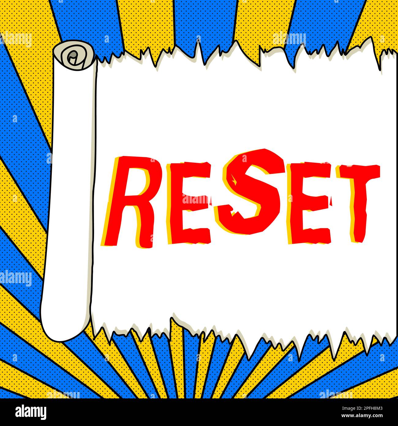 Text caption presenting Reset. Internet Concept cause device return to ...