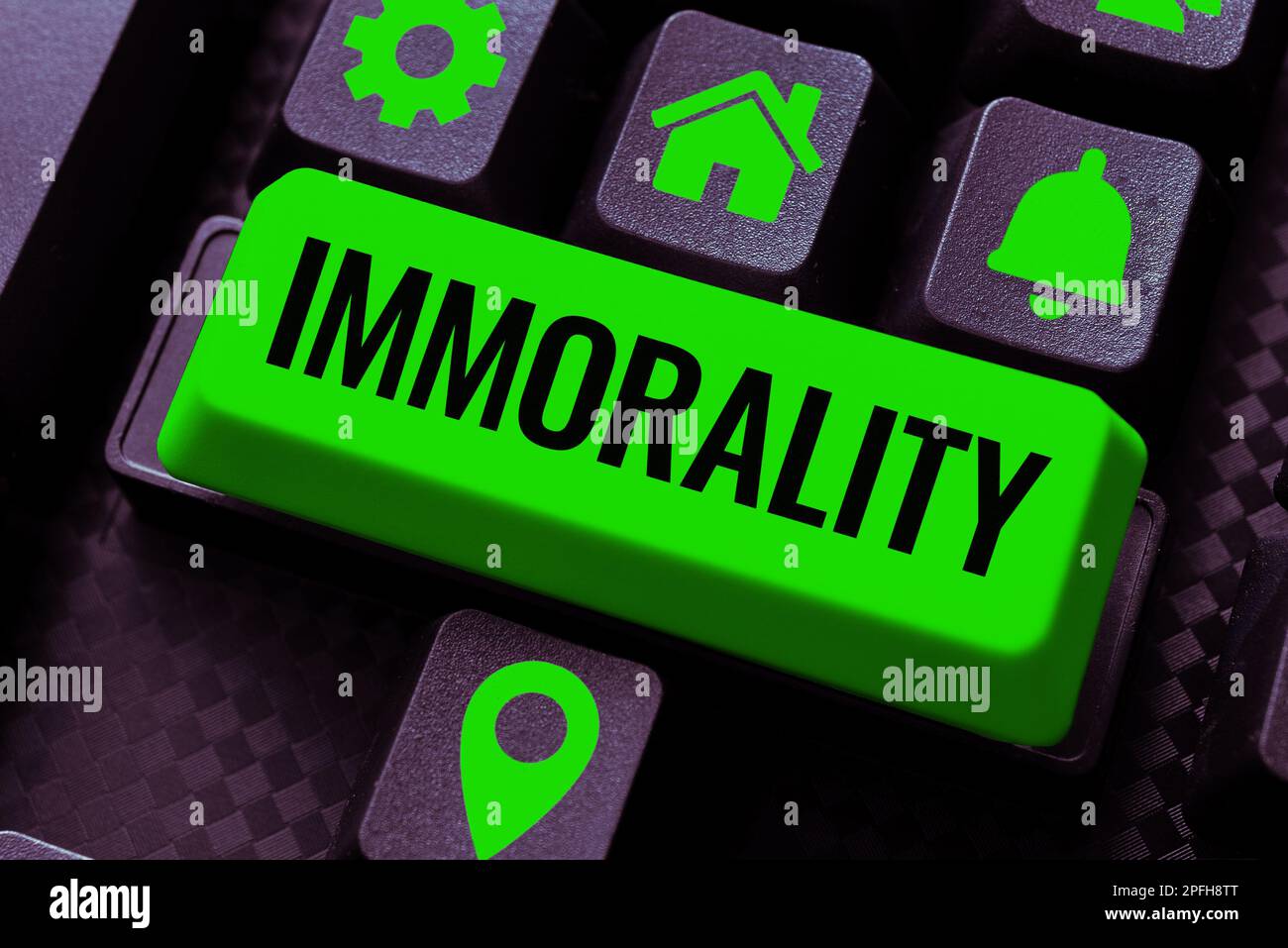 Inspiration showing sign Immorality. Concept meaning the state or ...