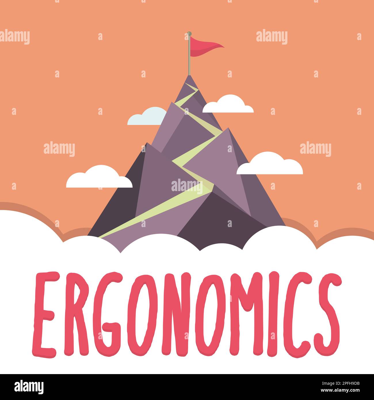 Text showing inspiration Ergonomics. Business approach fitting or ...