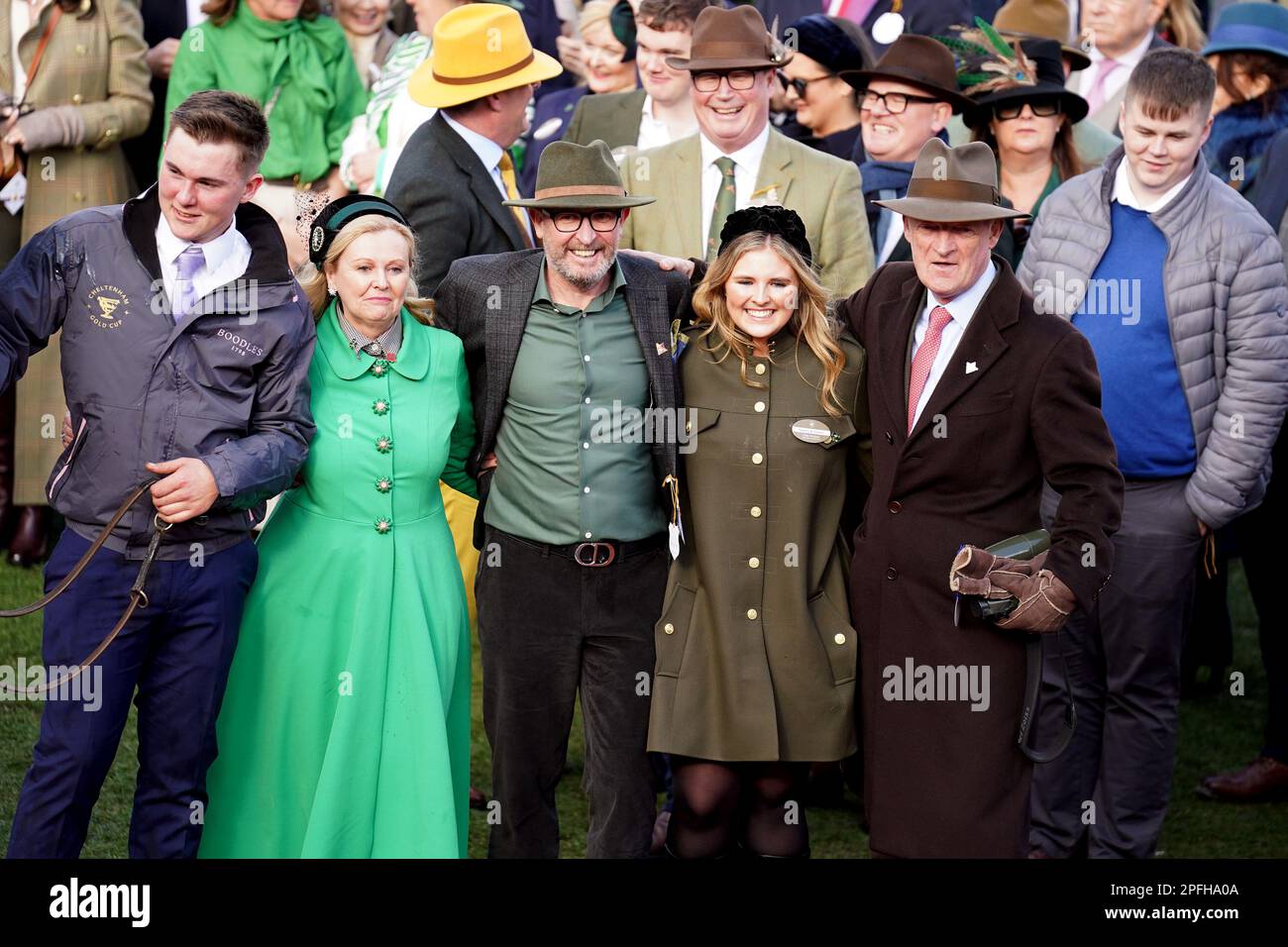 Audrey Turley (second left), owner of Gold Cup winning horse, Galopin ...