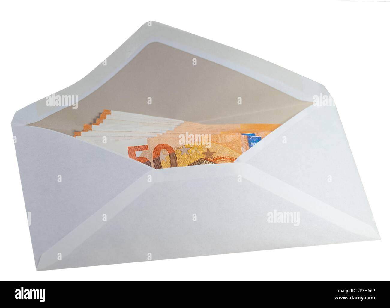 Banknotes in an envelope, close-up Stock Photo - Alamy
