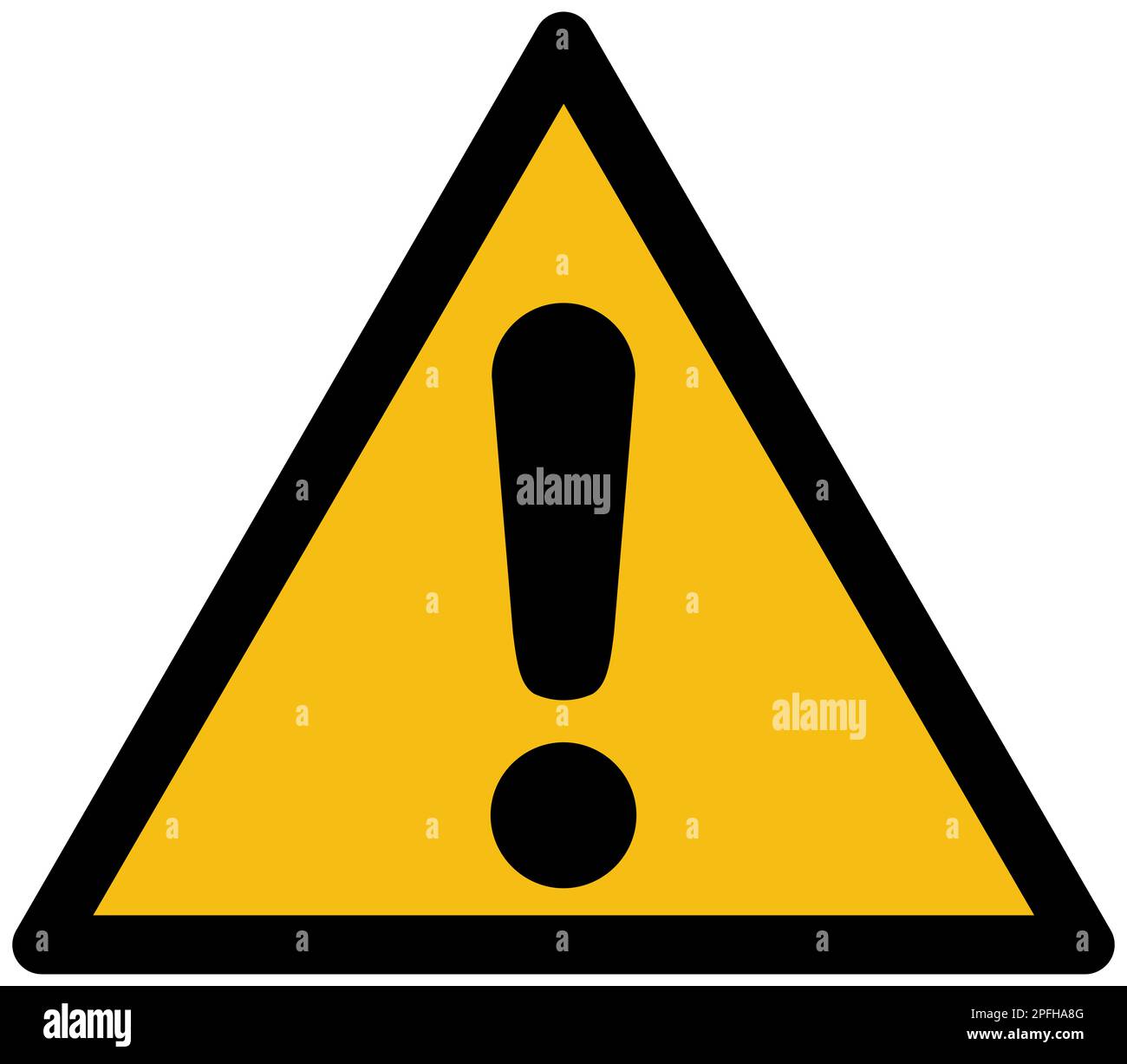 ISO 7010 General warning sign Stock Photo - Alamy