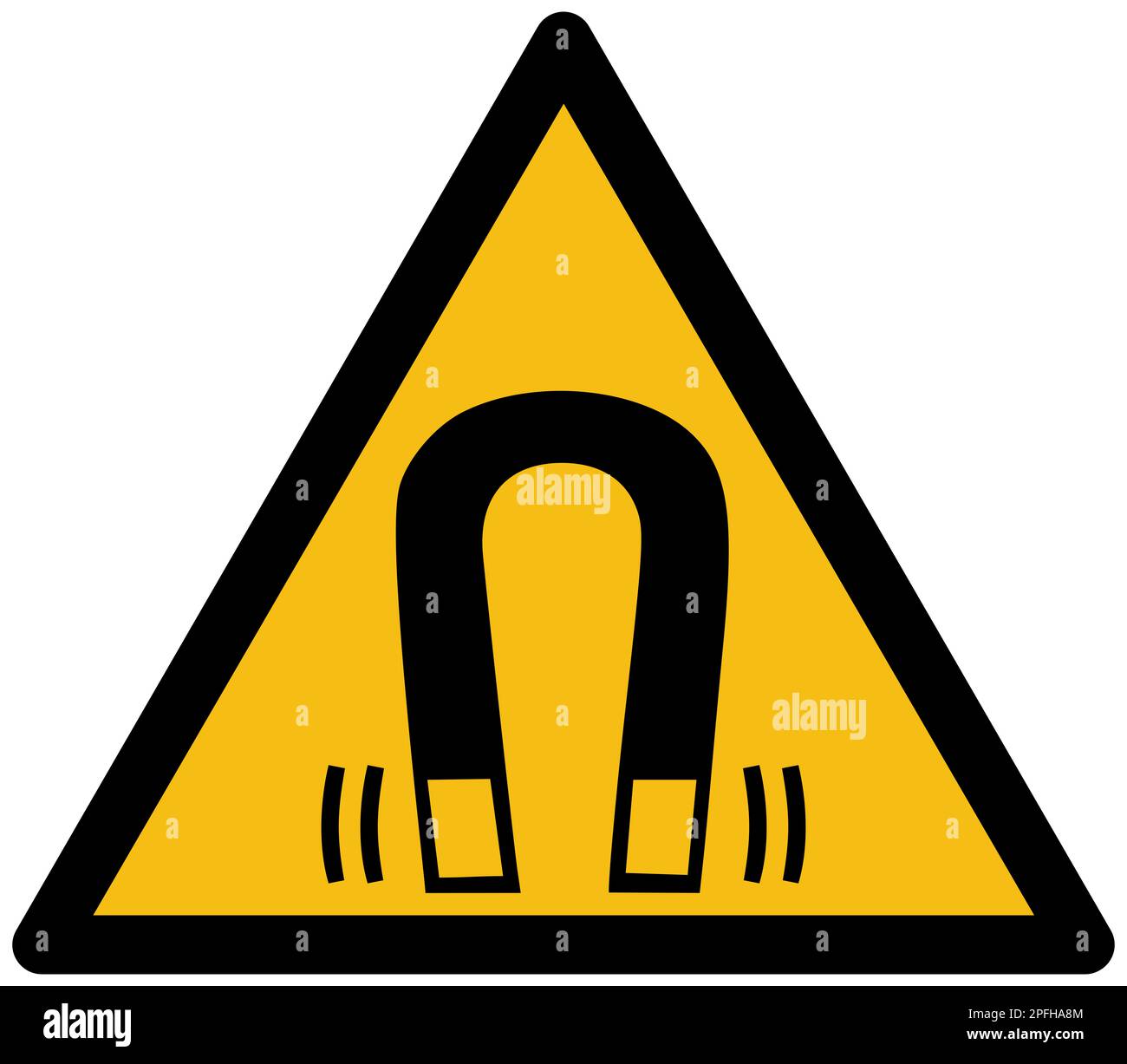 ISO 7010 Magnetic field sign Stock Photo - Alamy