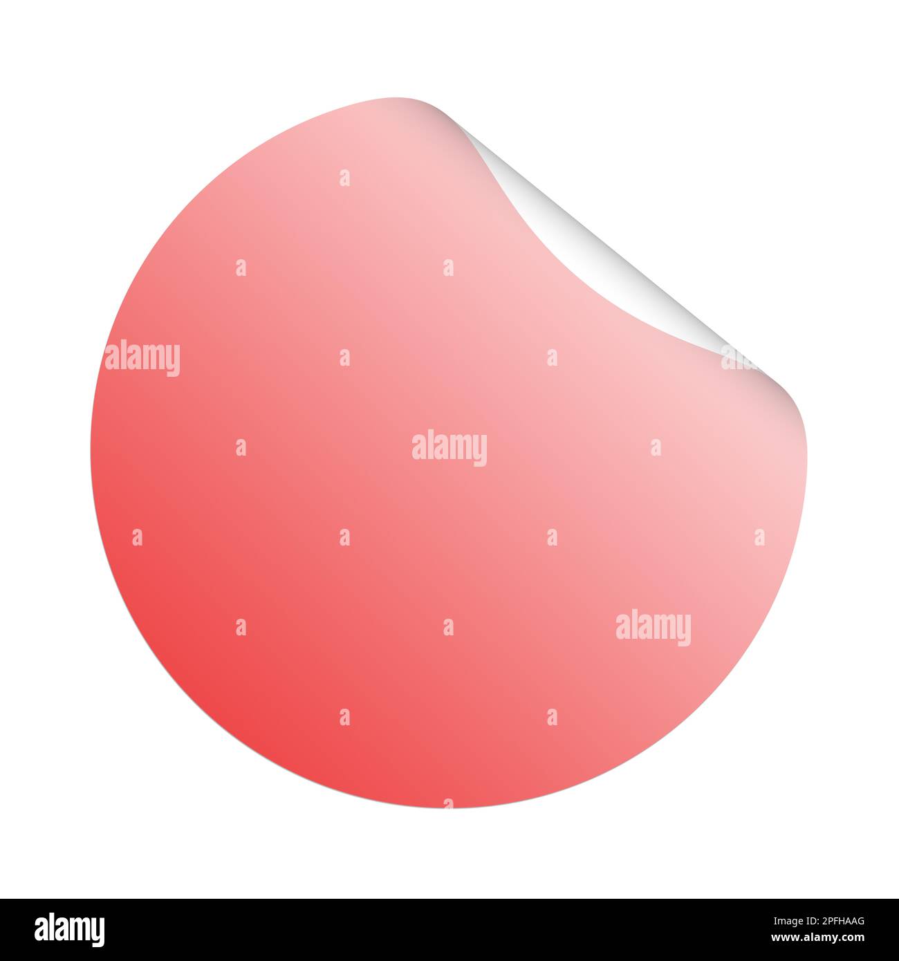 Red round sticker, 3D illustration Stock Photo - Alamy