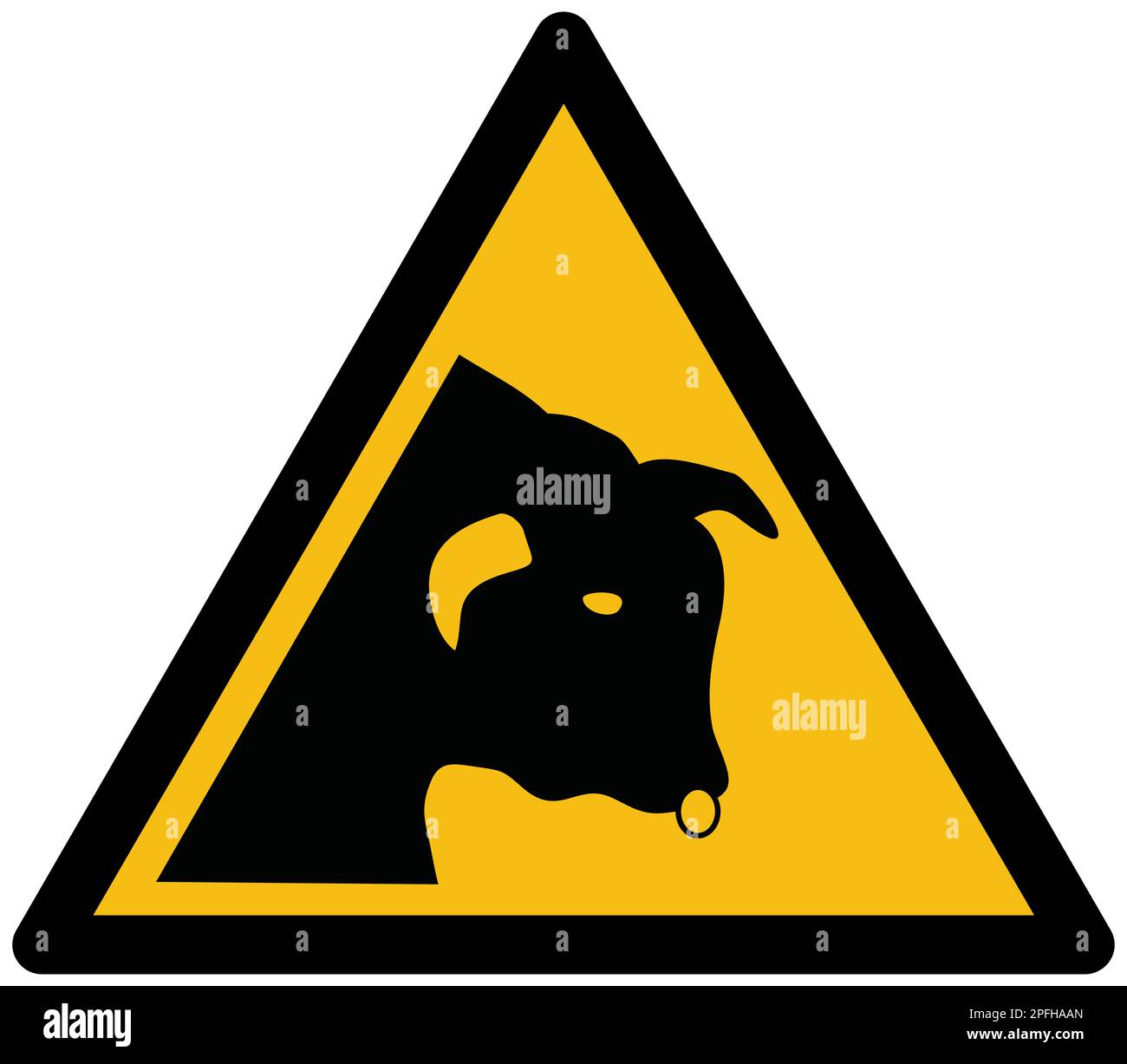 ISO 7010 Bull sign Stock Photo - Alamy