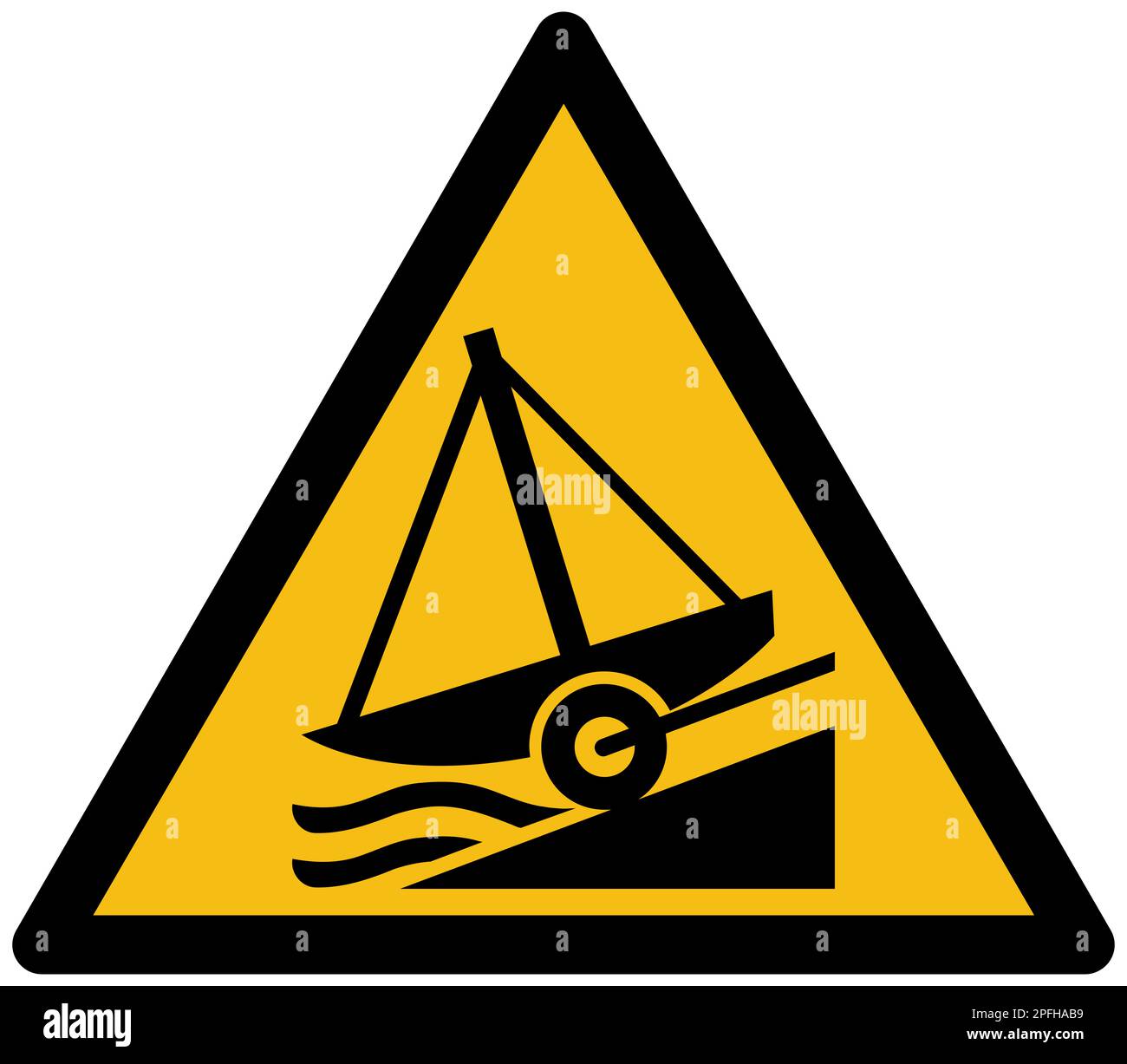 ISO 7010 Slipway sign Stock Photo - Alamy