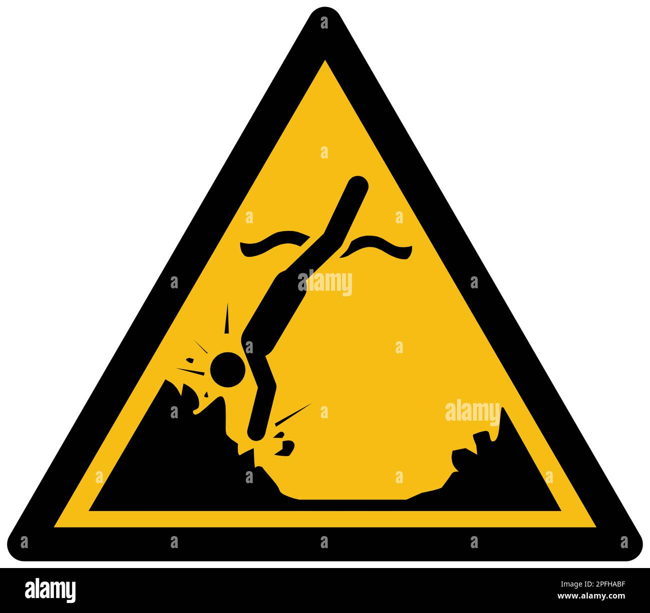 Submerged objects warning sign hi-res stock photography and images - Alamy