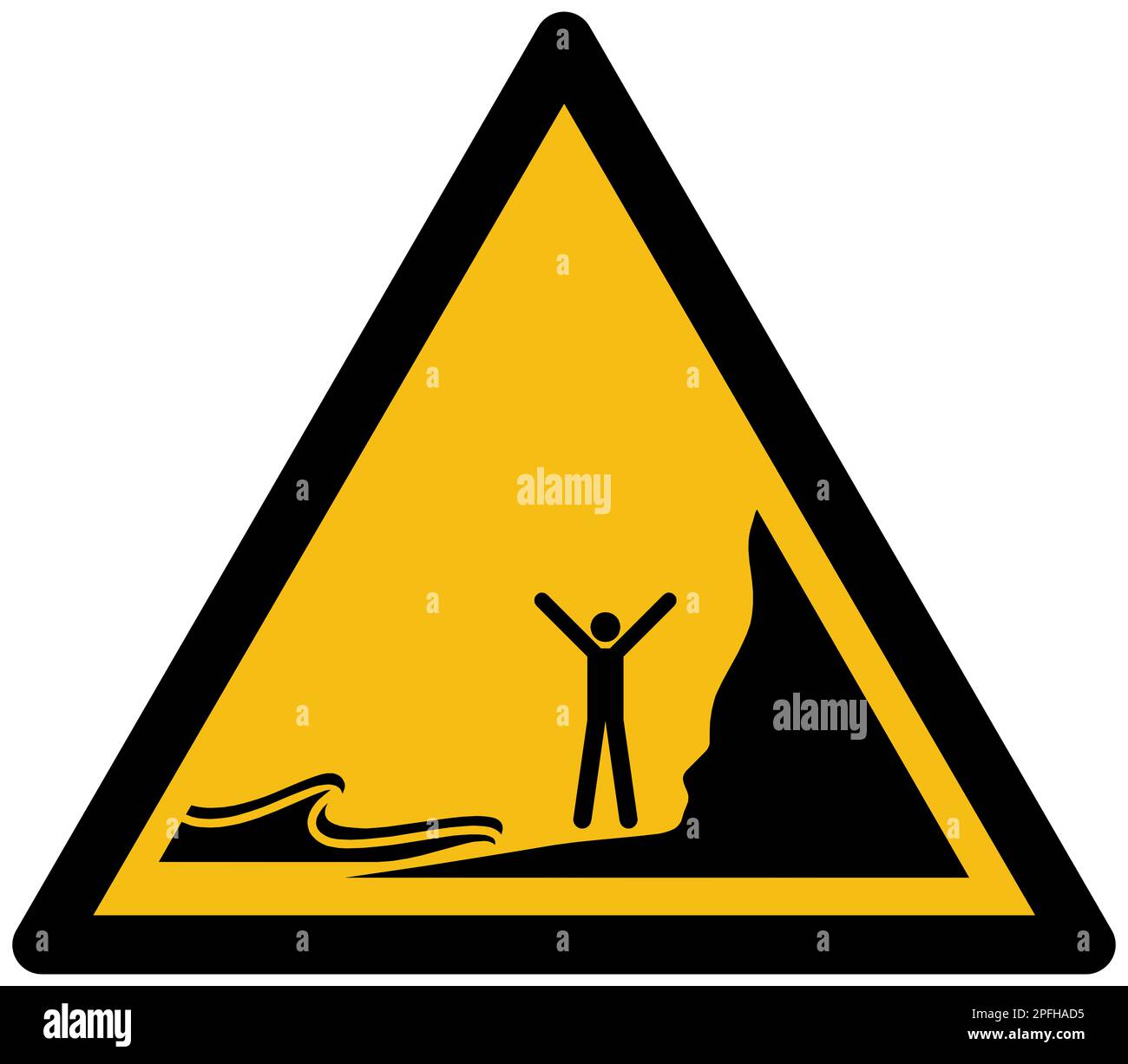 ISO 7010 Incoming tides sign Stock Photo - Alamy