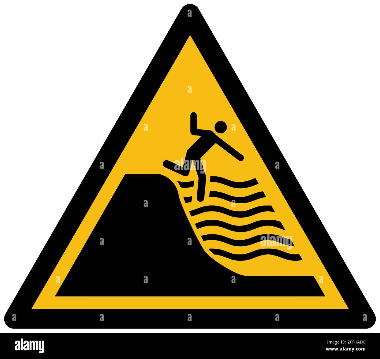 Warning sign danger sudden Cut Out Stock Images & Pictures - Alamy