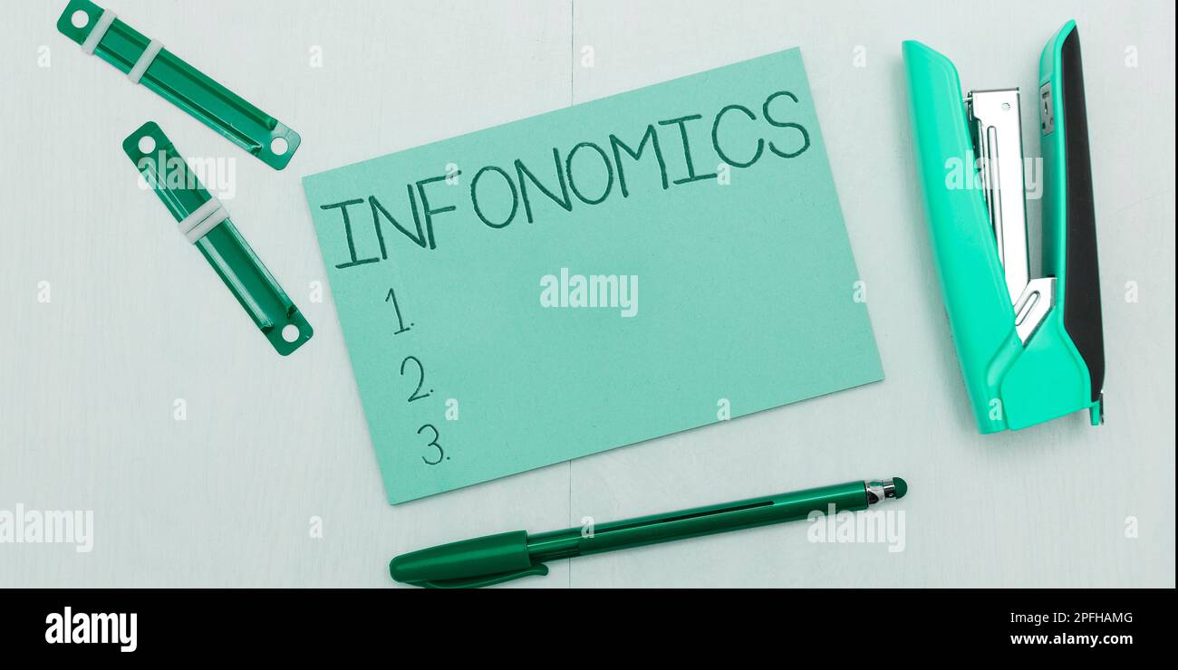 Inspiration showing sign Infonomics. Concept meaning visual image used ...