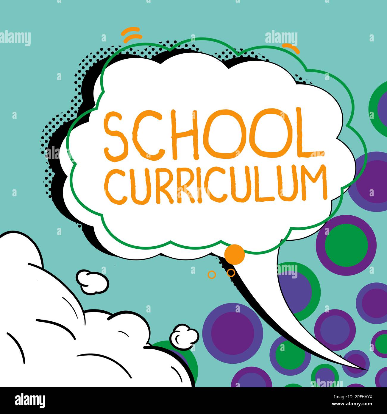 Text sign showing School Curriculum. Concept meaning designed to ...