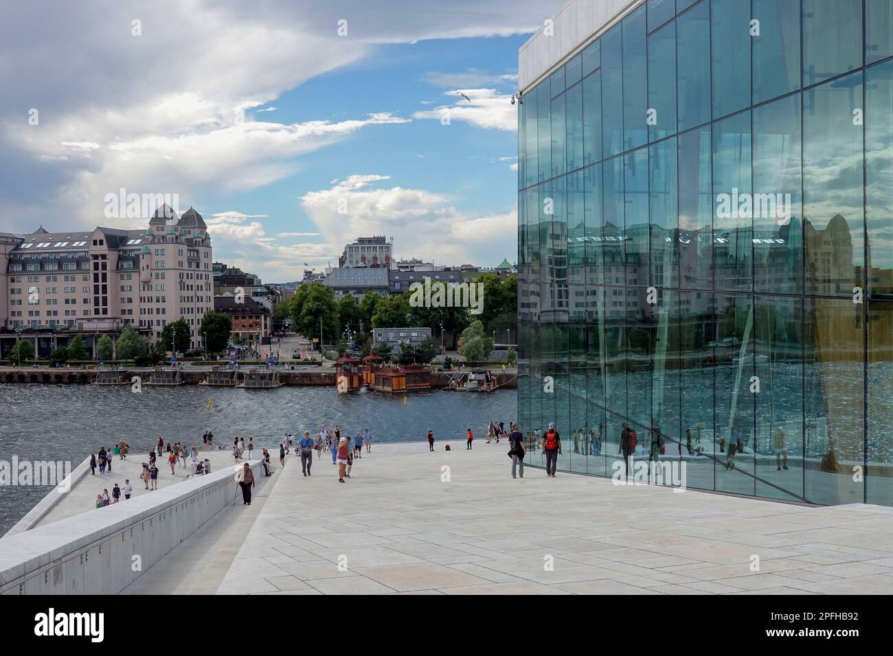 Norway, Oslo, The Oslo Opera House (Den Norske Opera & Ballett) is the ...