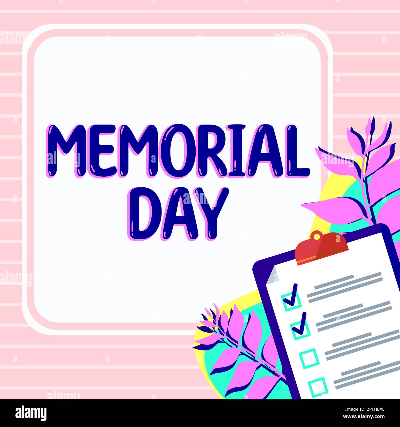 Writing displaying text Memorial Day. Concept meaning To honor and ...