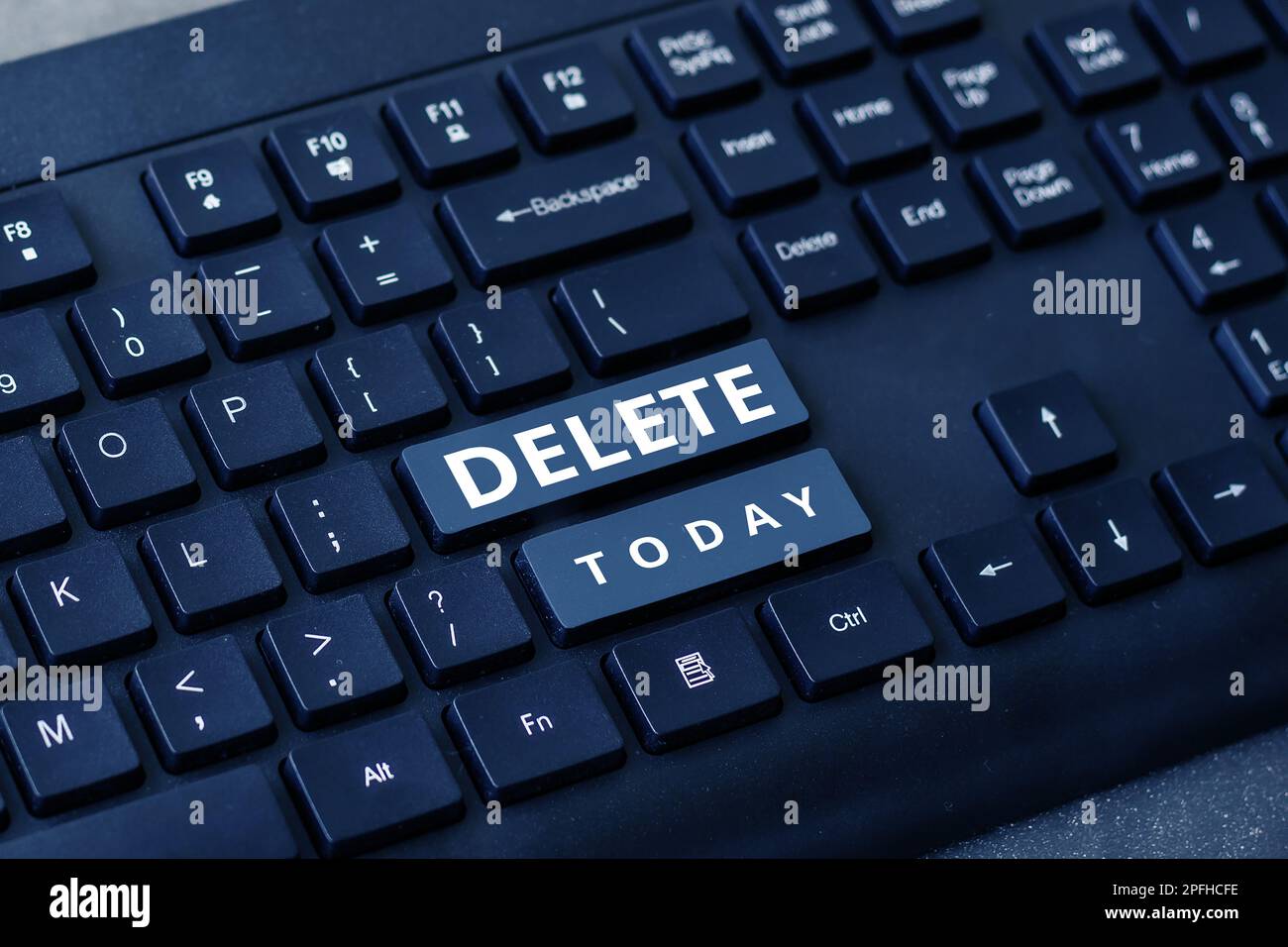 Conceptual caption Delete. Business showcase remove or obliterate ...