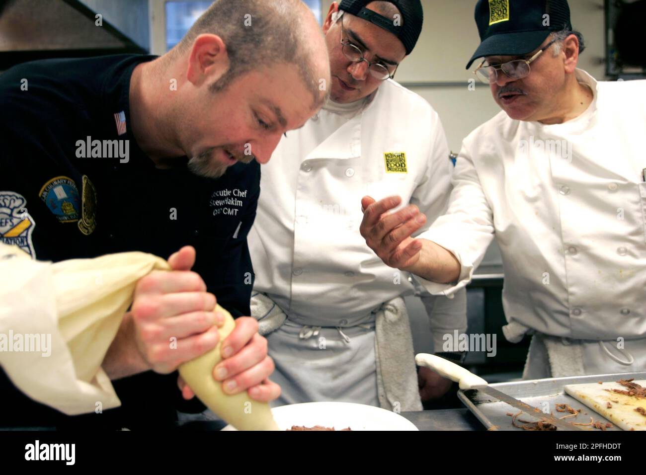 foodgrad 087 ls.jpg From left; Steve Hakim, executive chef Bon Appetit ...