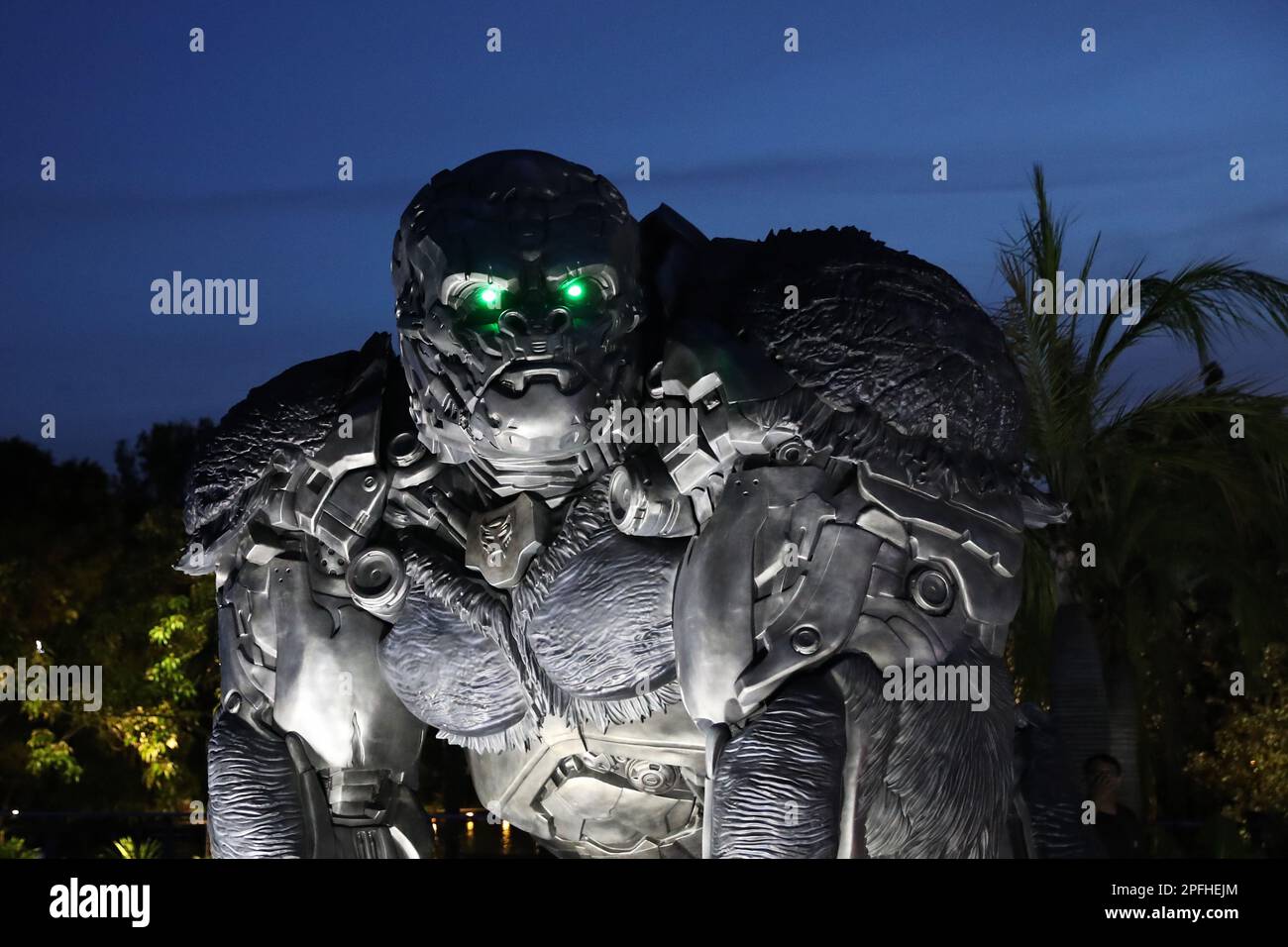 Singapore, Singapore. 17th Mar, 2023. Transformers life-sized statue of ...