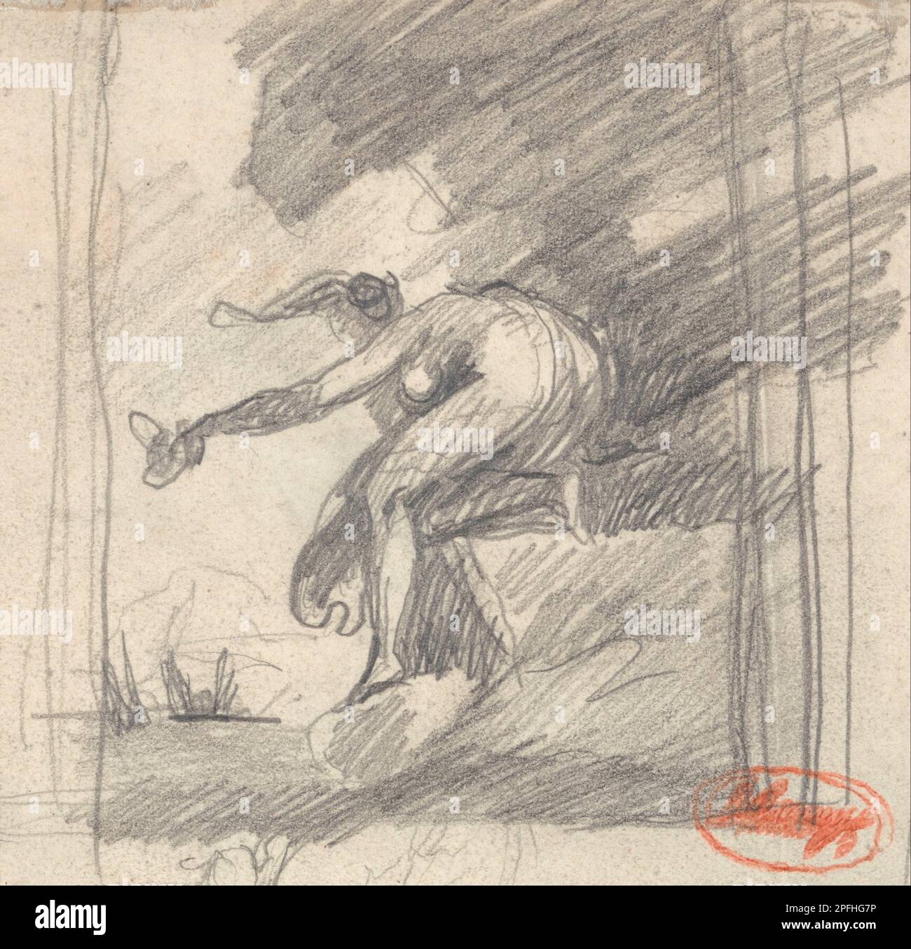 Study of a kneeling female figure hi-res stock photography and images ...