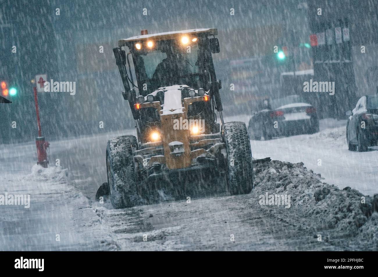 Street grader hi-res stock photography and images - Alamy