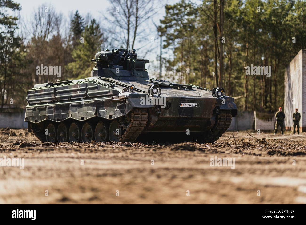 Marder 1 armored personnel carrier, photographed as part of a ...
