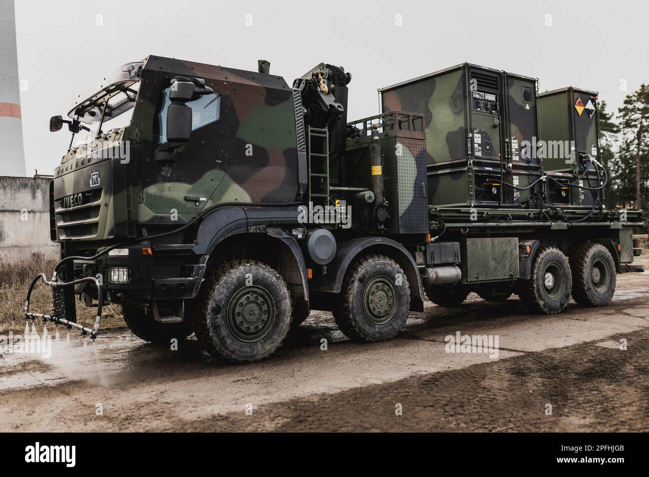 Troop decontamination station TEP 90, taken as part of a capability ...