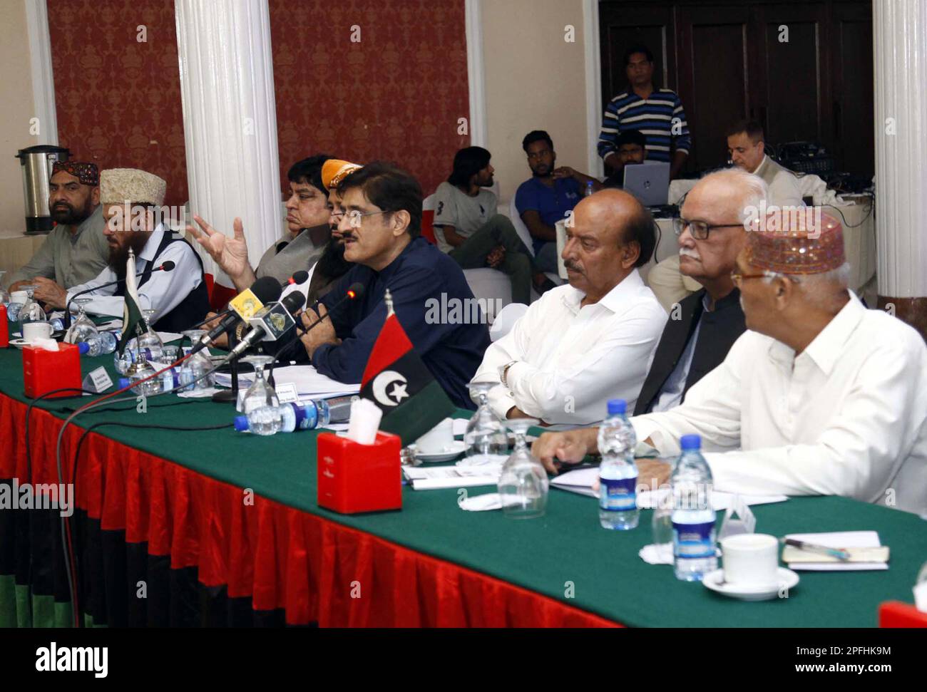 Sindh Chief Minister Syed Murad Ali Shah Addresses During The Multi Parties Conference On 7th