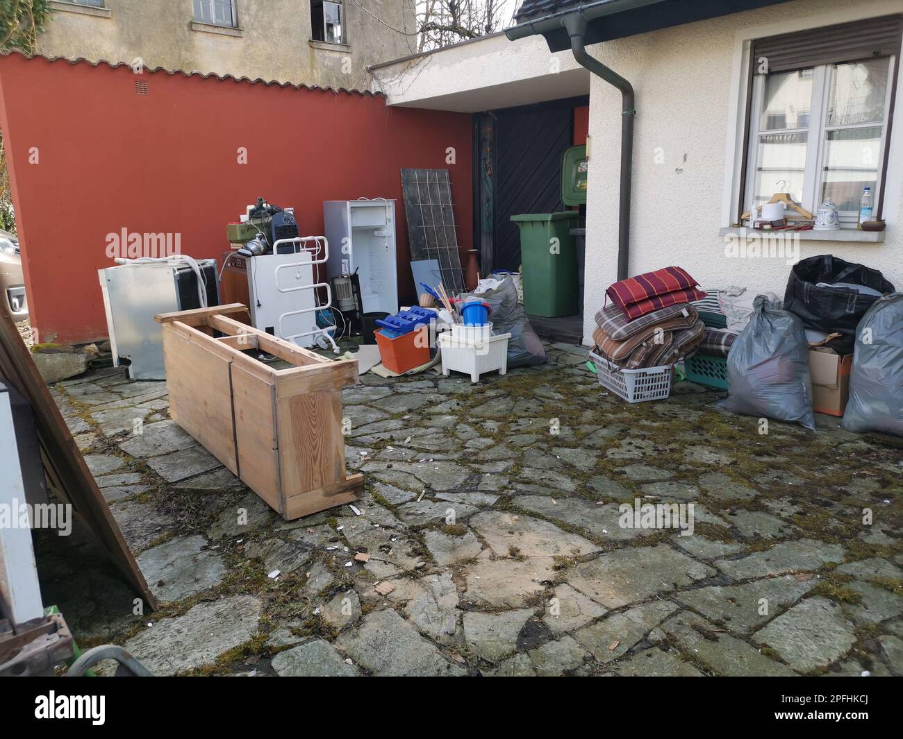 Clearing out an old house Stock Photo - Alamy