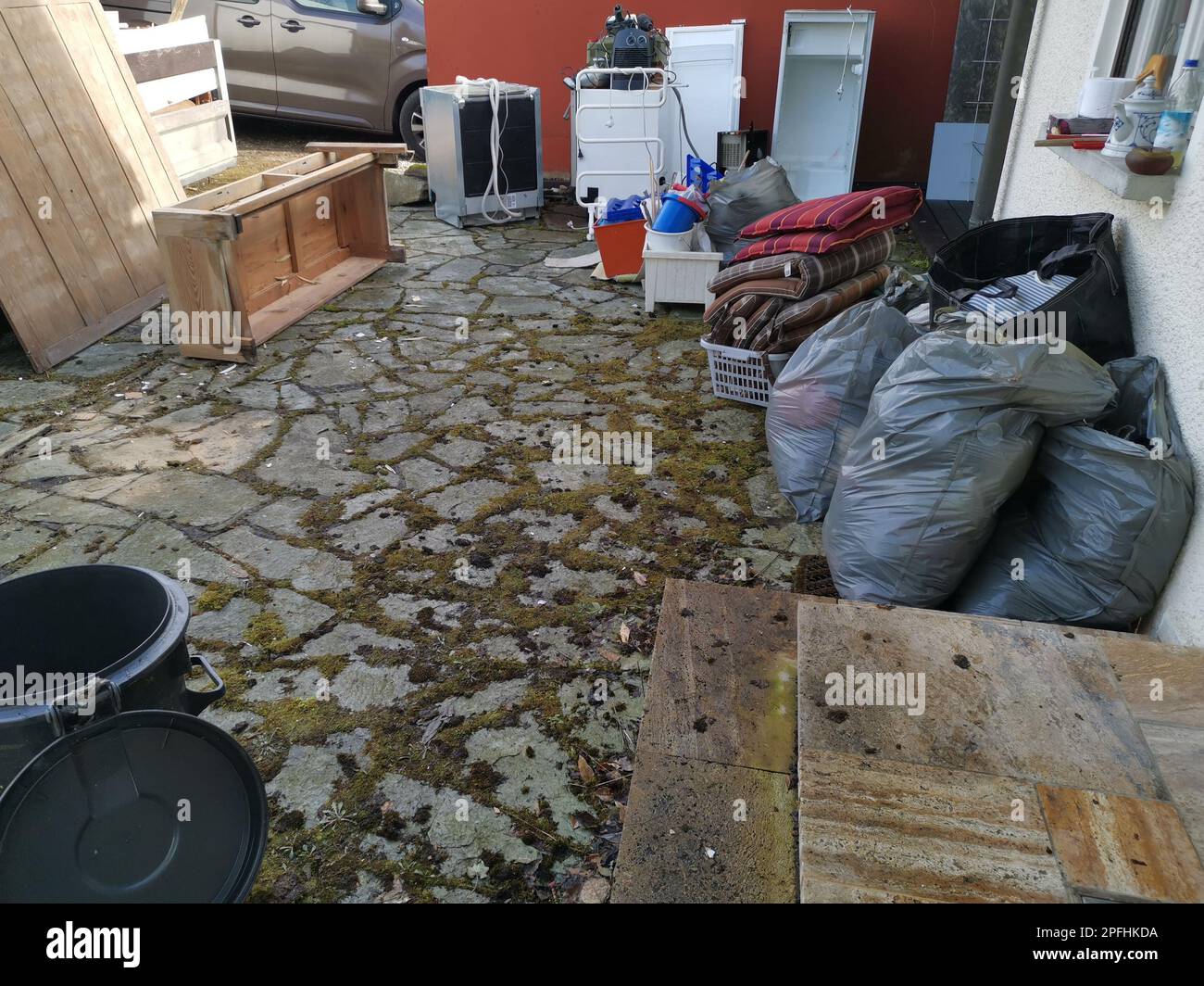 Clearing out an old house Stock Photo - Alamy