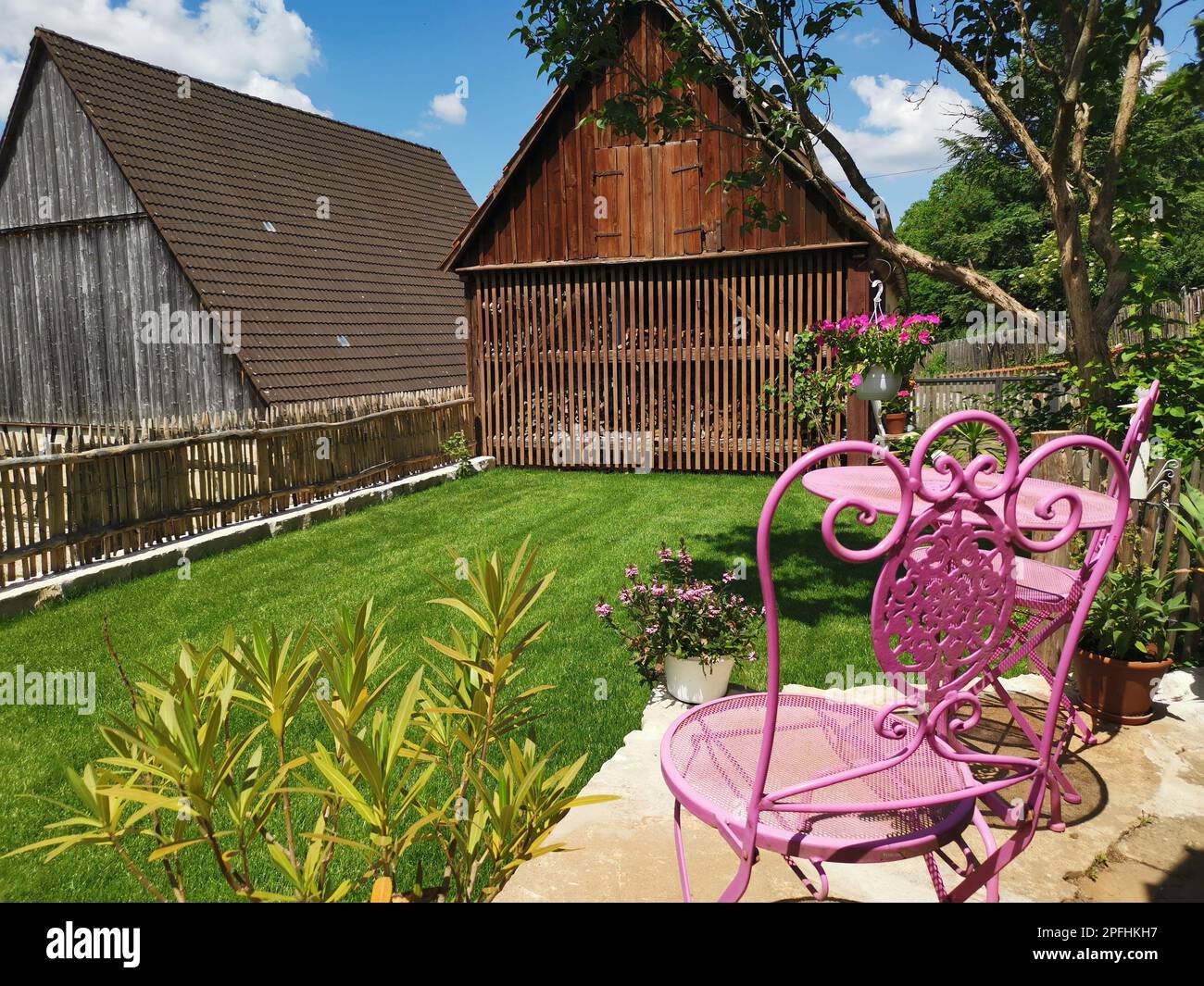 Freshly laid turf on a farm Stock Photo - Alamy