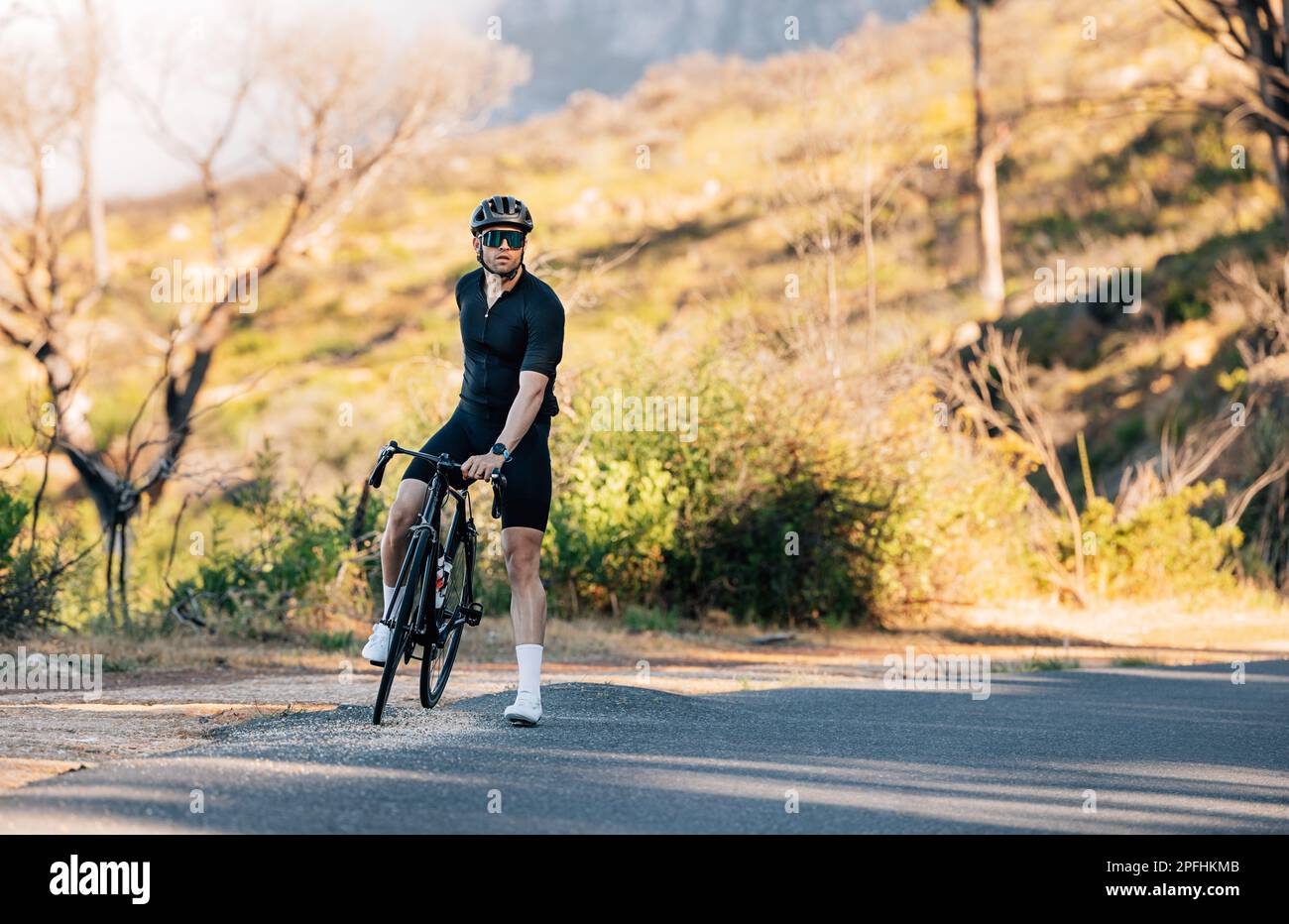 Black male standing bike hi-res stock photography and images - Alamy