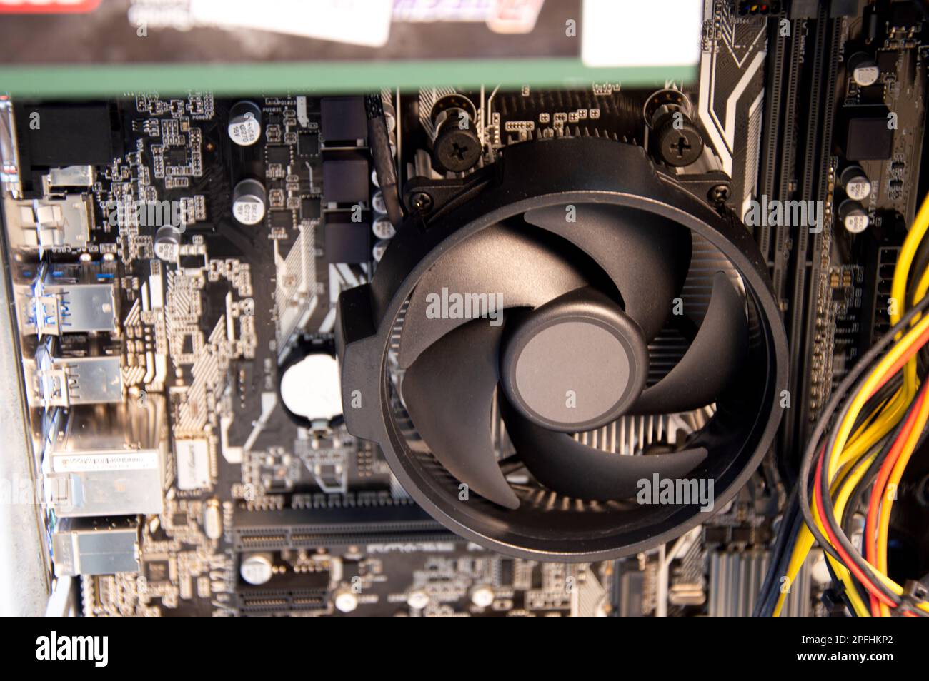 side view of the computer motherboard Stock Photo - Alamy