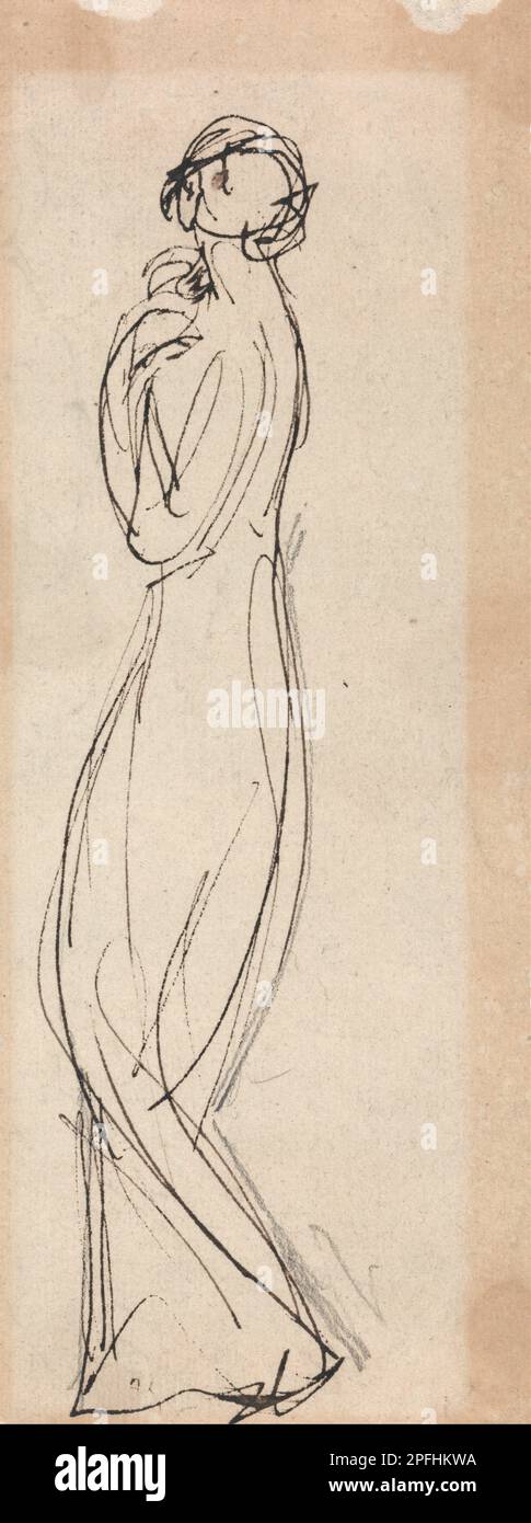 Artist drawing female figure hi-res stock photography and images - Alamy
