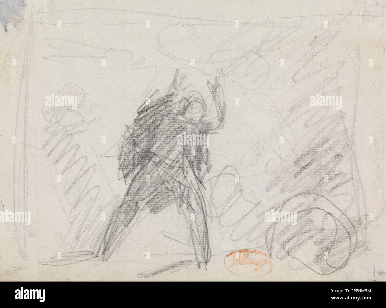 Study of a Standing Figure by George Romney Stock Photo - Alamy