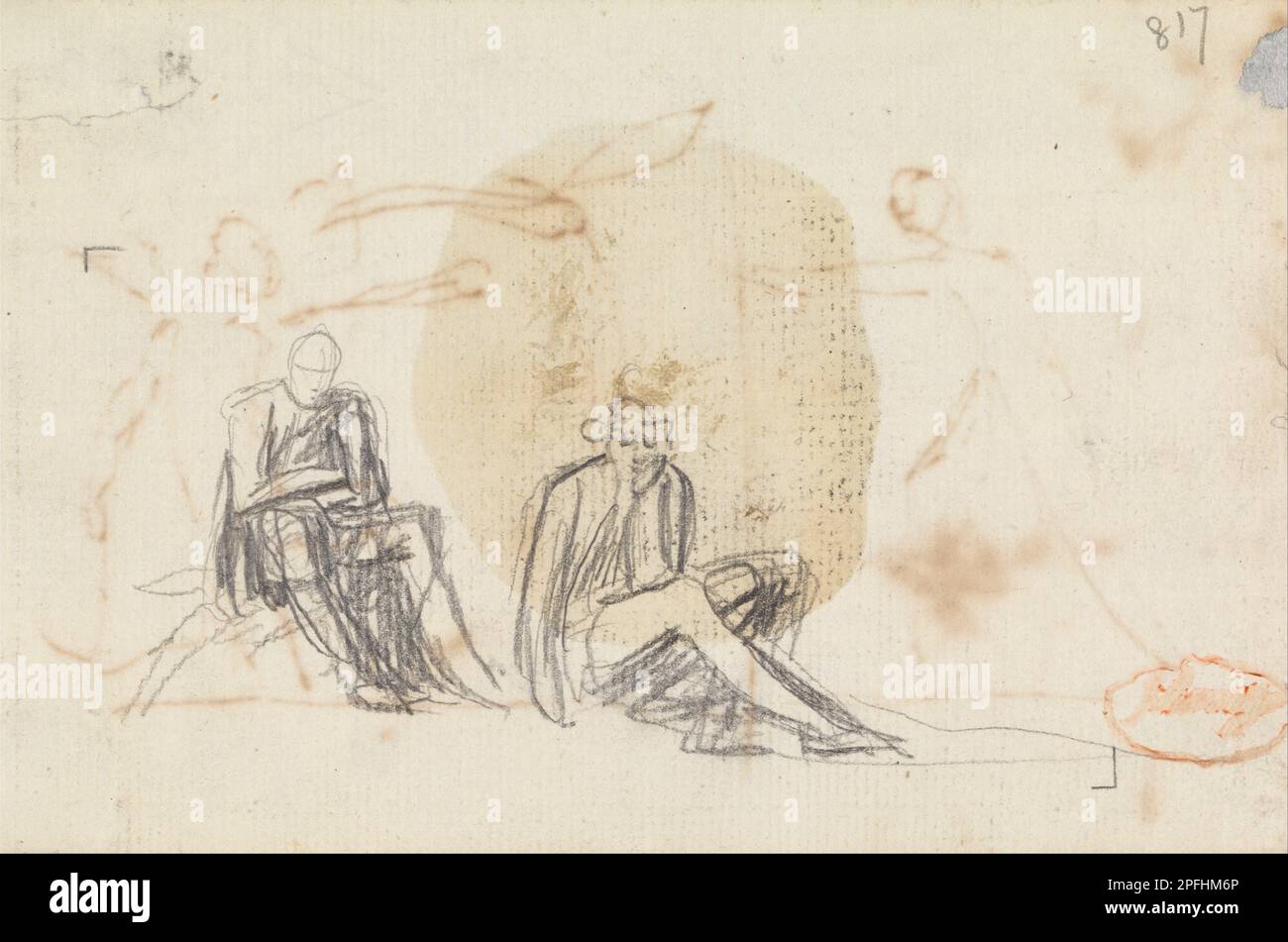 Two seated figures hi-res stock photography and images - Alamy
