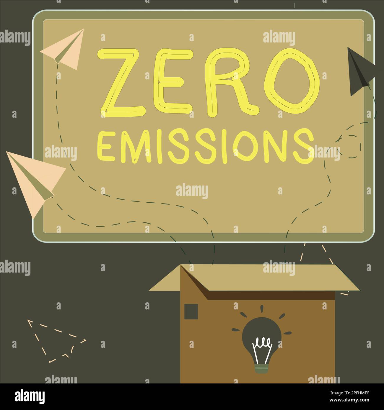 Hand writing sign Zero Emissions. Business overview emits no waste ...