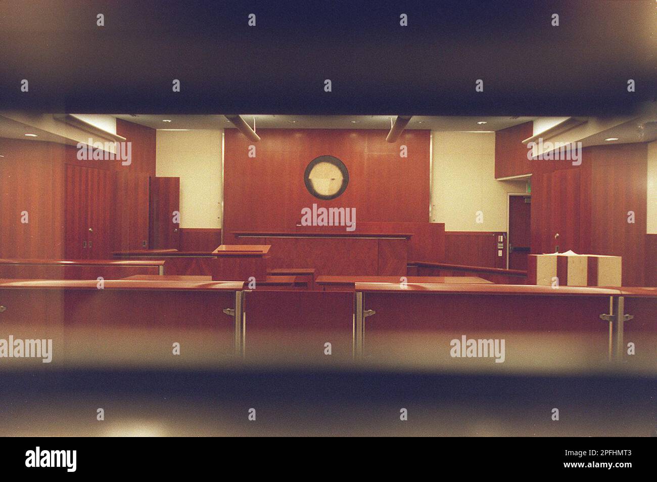 COURTHOUSE 3/C/07OCT97/CD/LS ------ A nearly complete courtroom, minus ...