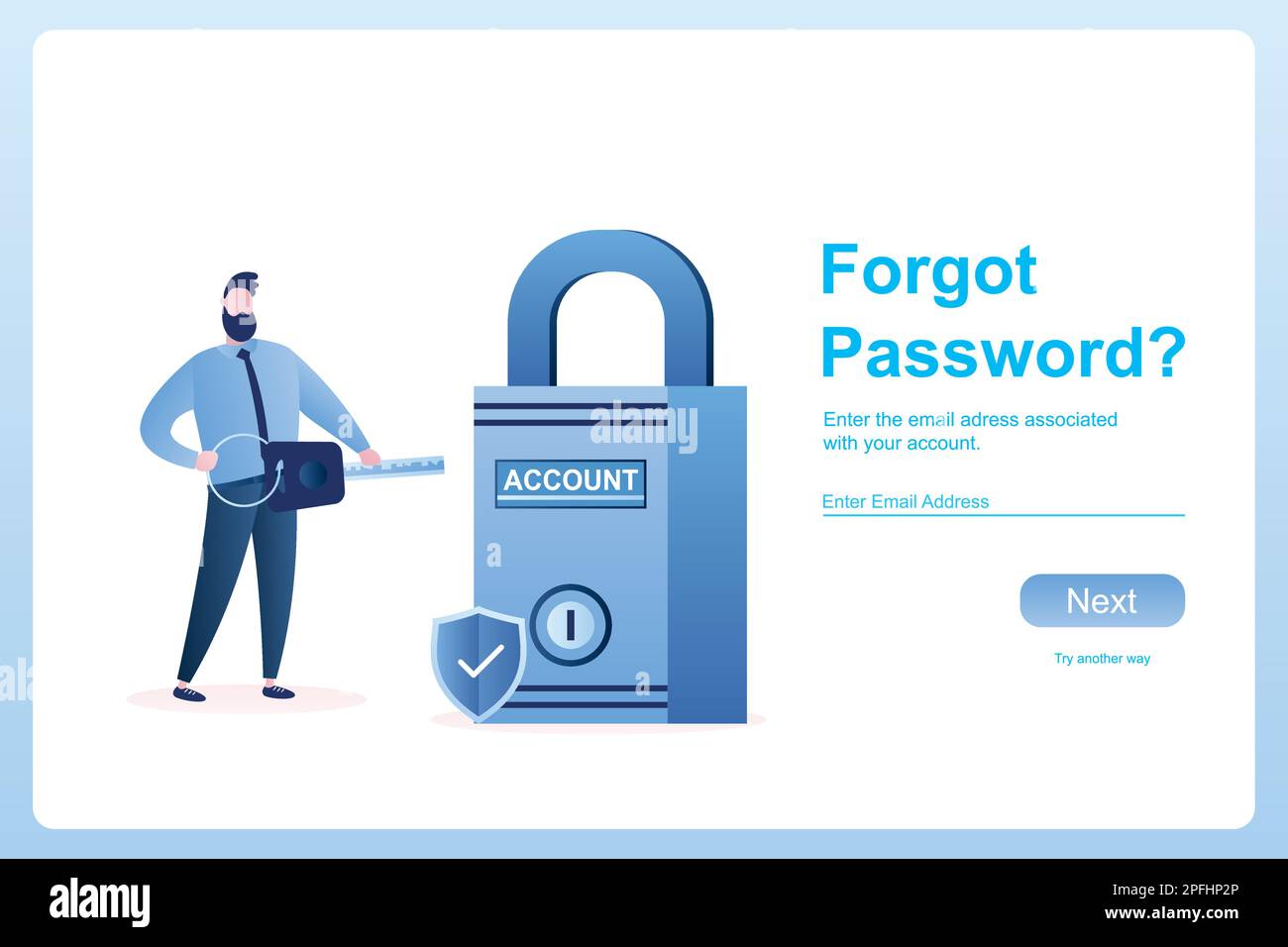 Forgot the password Stock Vector Images - Alamy