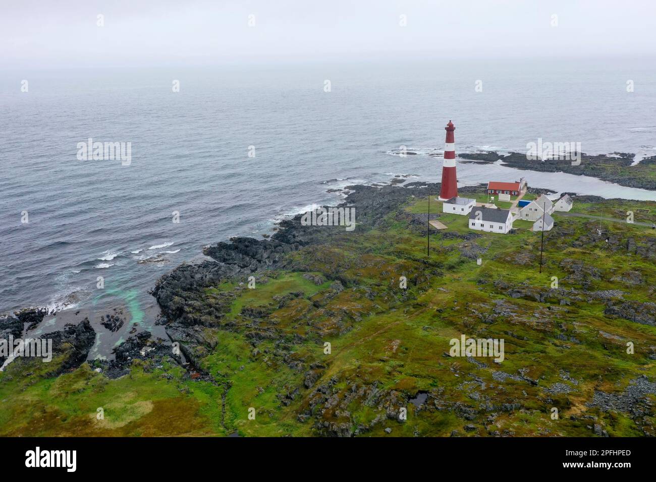 Leuchtturm Slettnes fyr, Gamvik, Nordkinnhalbinsel, Nordkinn-Halbinsel ...