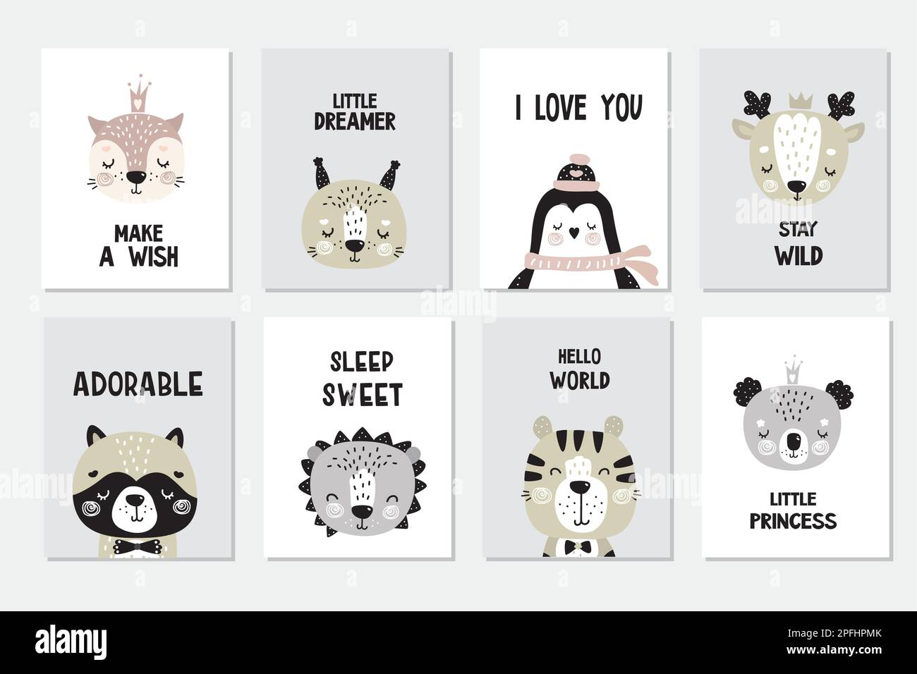 Baby Wild Animals Template
