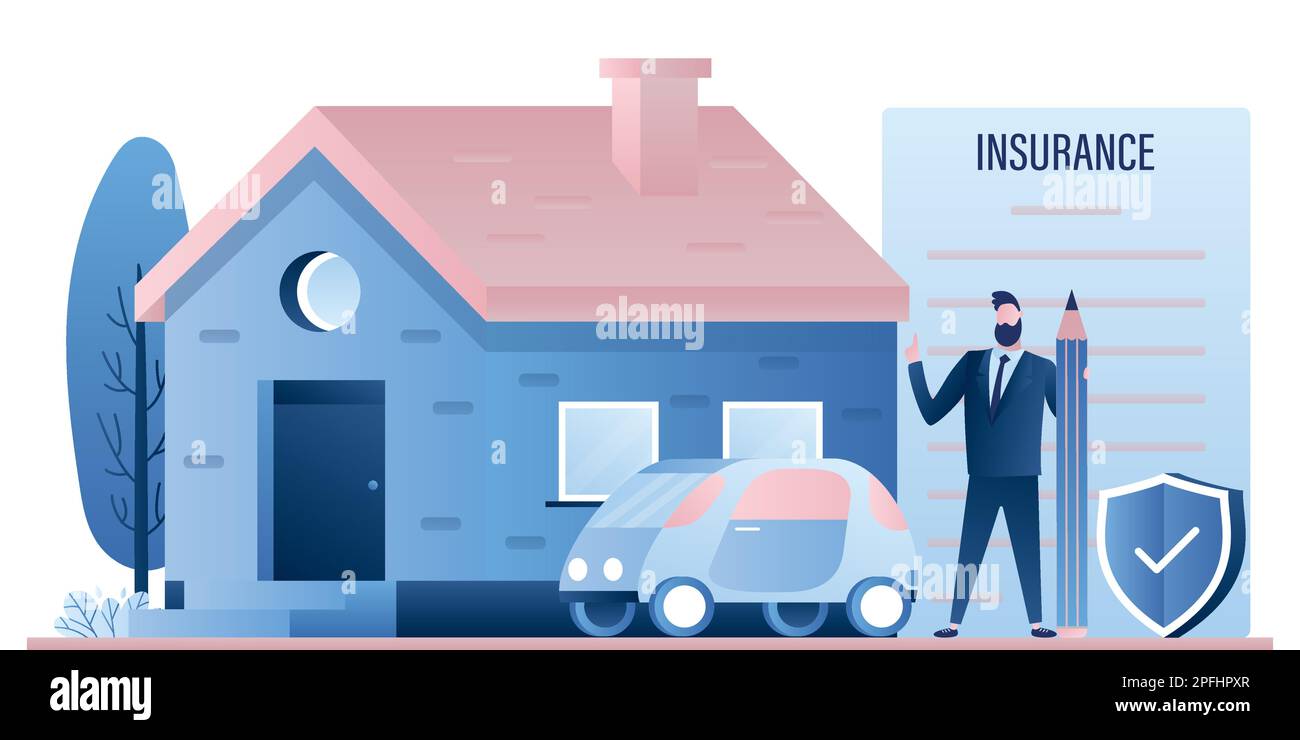 Insurance background Stock Vector Images - Alamy