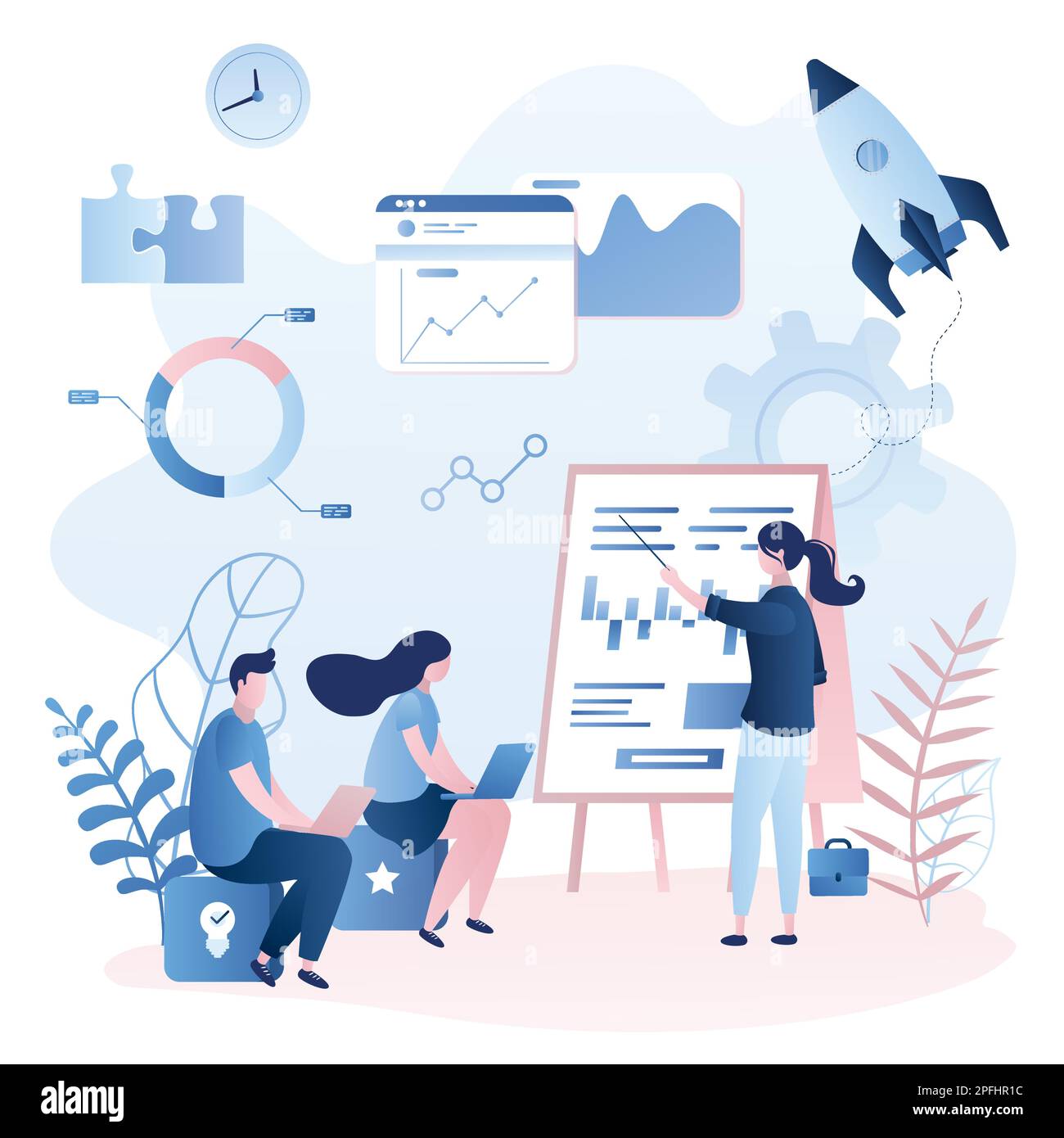 Corporate coaching or training.Teaching business people, business ...