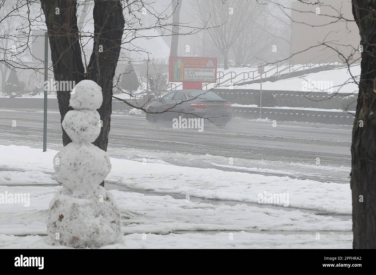 LEWISTON/IDAHO/USA 29.December 2017. Fog and rainy weather over ...