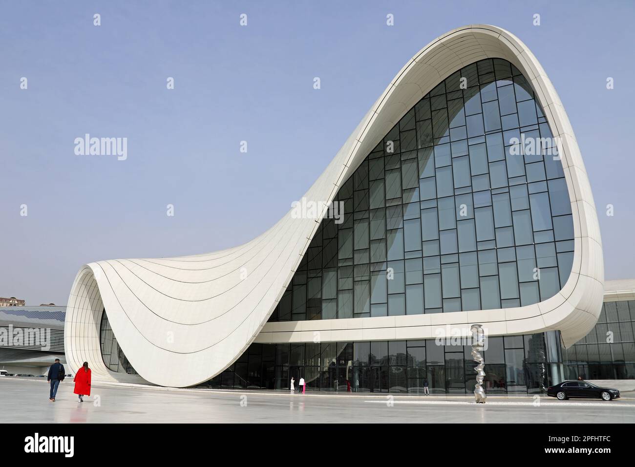 Heydar Aliyev Centre designed by Zaha Hadid in the city of Baku in ...