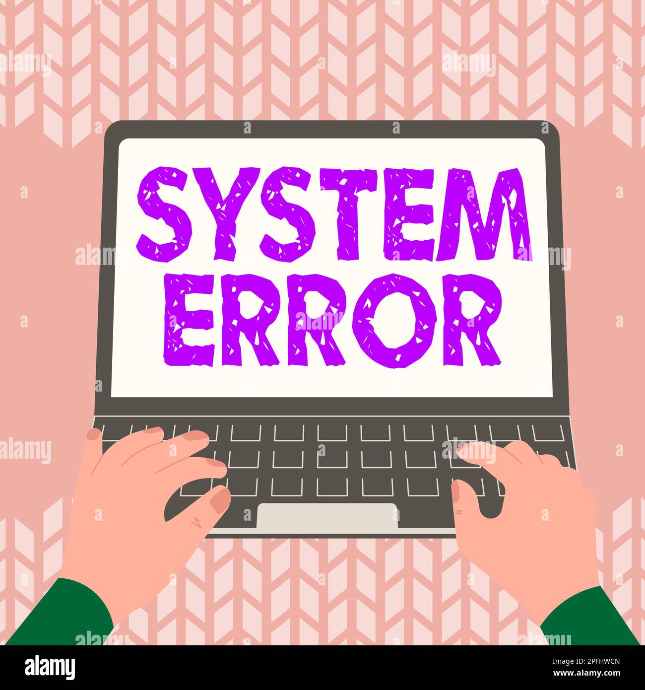 Sign displaying System Error. Internet Concept Technological failure ...