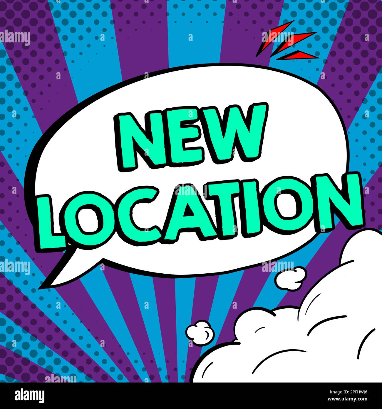 Hand writing sign New Location. Business showcase Get located on a new ...