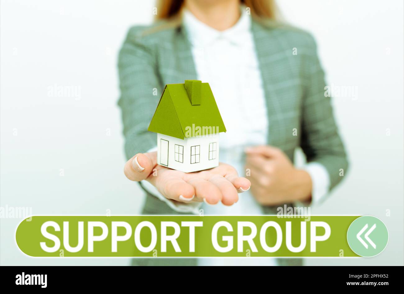 Conceptual caption Support Group. Word Written on number of people ...