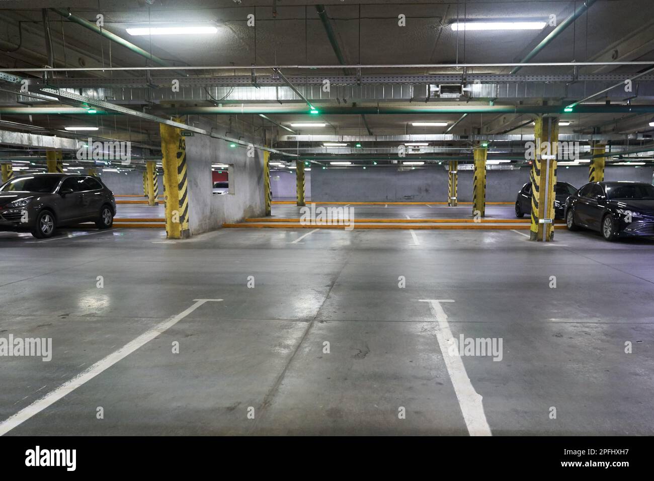 Lines for parking cars. Traffic background, a picture of a parking lot ...