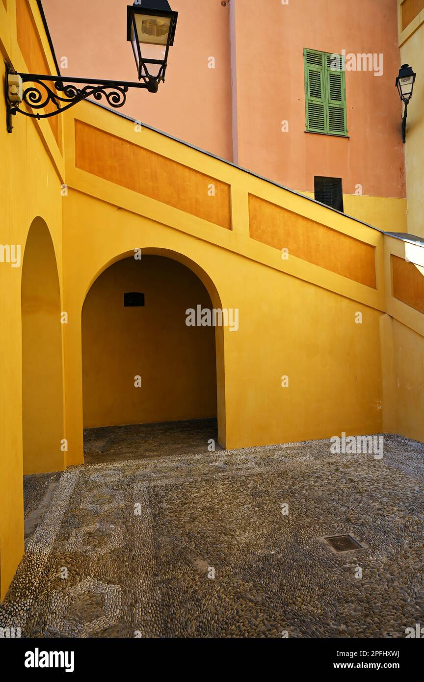 Colorful old staircase in Menton France Stock Photo - Alamy Colorful old staircase in Menton France Stock Photo - Alamy