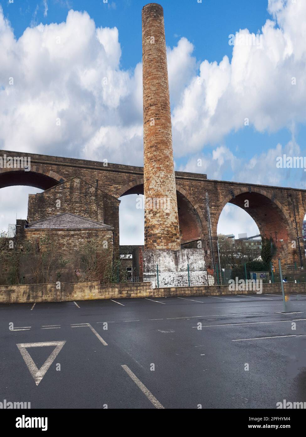 Remnants of the Industrial Revolution in Burnley Lancashire Stock Photo ...